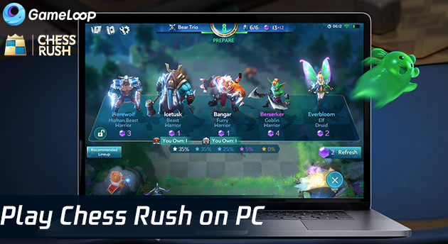 ไม่ต้องกลัวมือถือแบตหมด เพราะ Chess Rush เล่นได้บน PC ได้ด้วย Gameloop ...