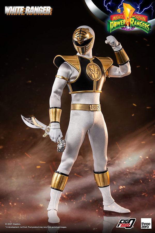 three-zero-mighty-morphin-power-rangers-‐-16-white-ranger (10) : Metal ...
