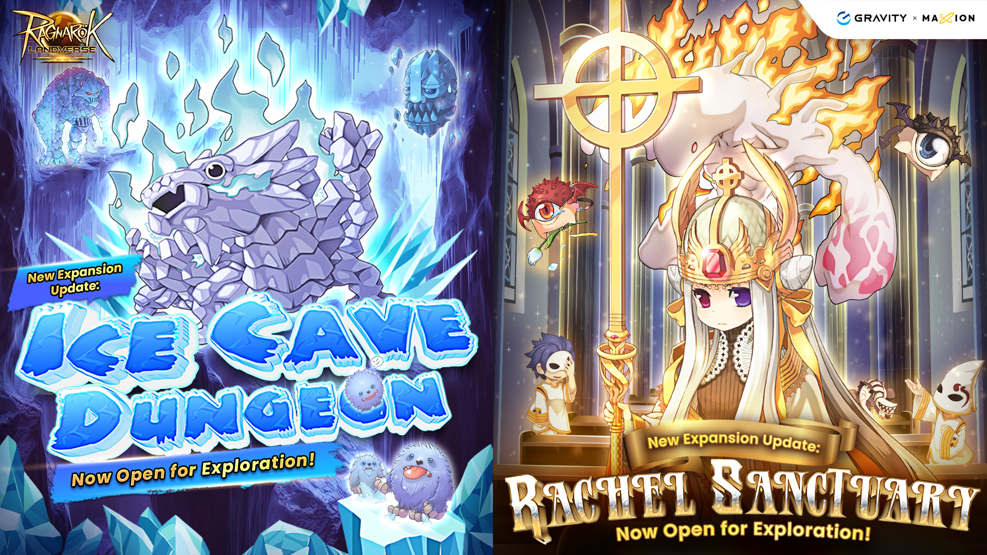 Ragnarok Landverse อัปเดตใหญ่! แผนที่ Rachel & Ice Cave Dungeon และการ ...